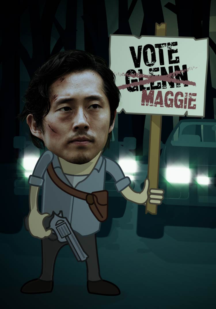 NOW TV - The Walking Dead // Inky Illustration Agency